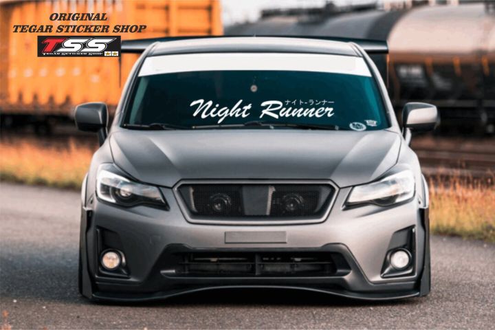 sticker mobil sticker night runner stiker kaca mobil night runner ...
