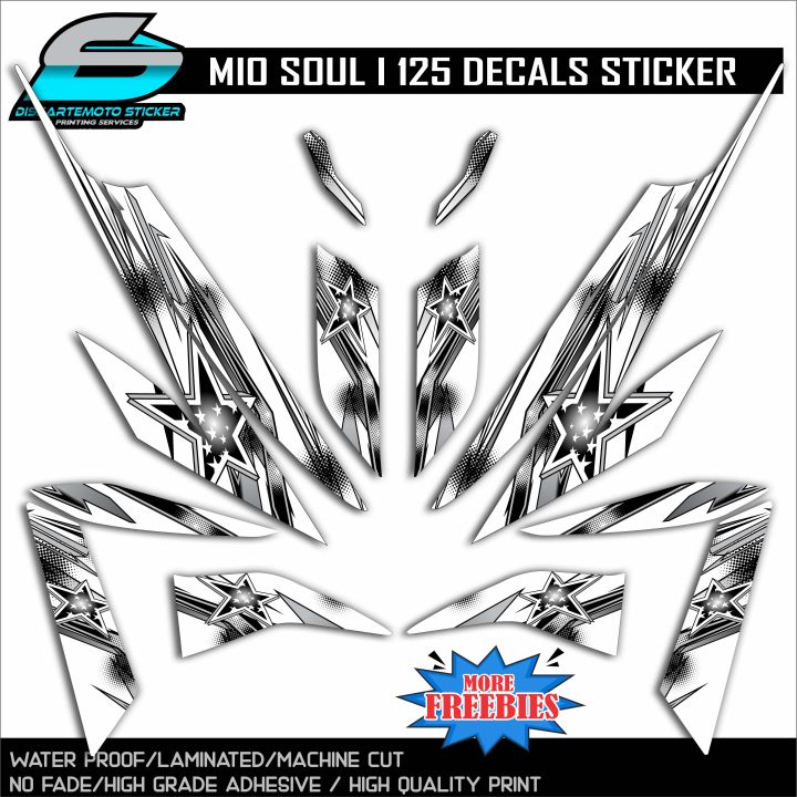 Mio Soul i 125 Rising Star Striping Decals Sticker | Lazada PH