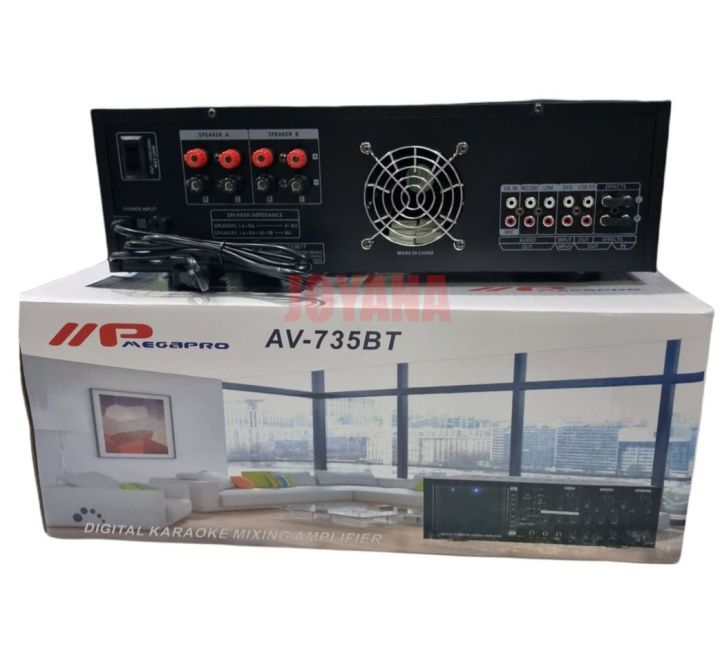 ORIGINAL MEGAPRO DIGITAL MIXING AMPLIFIER AV735BT 750WATTS X 2 | Lazada PH
