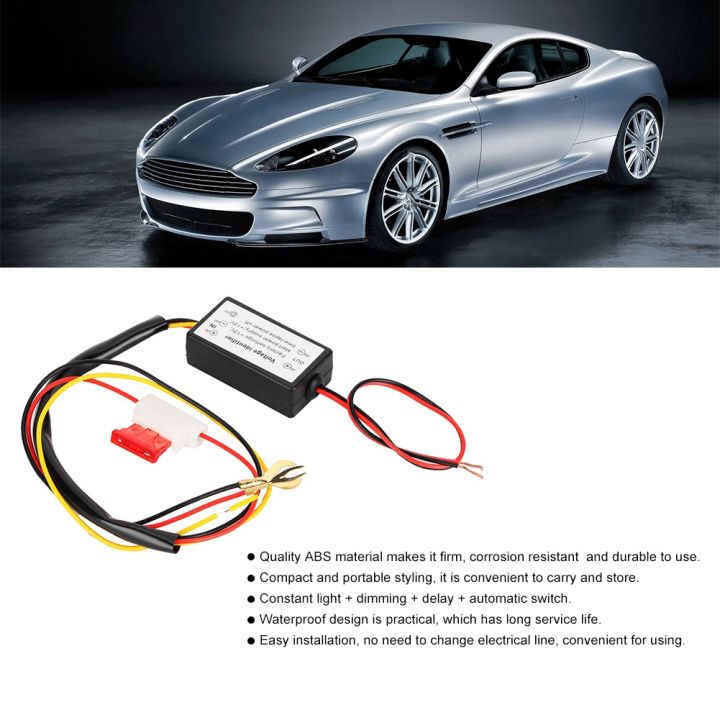 Waterproof Smart LED DRL Daytime Running Light Dimmer Automatic On Off ...