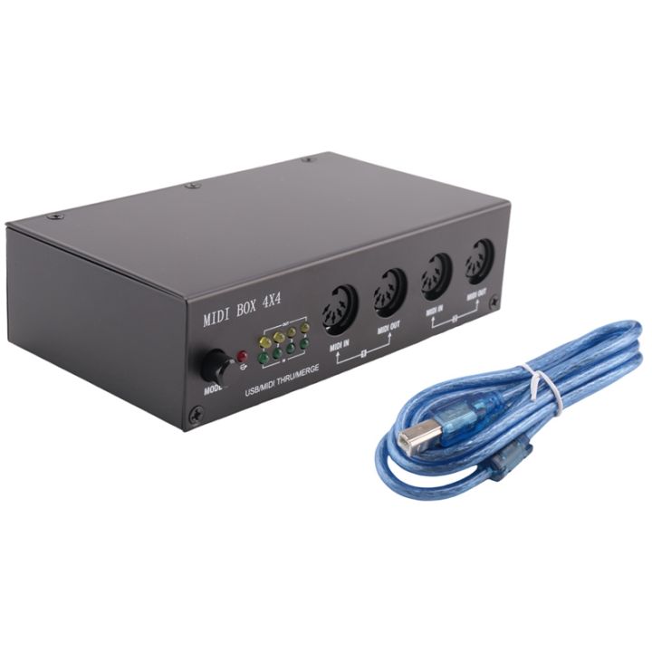 MIDI Box Musical Instruments USB MIDI Interface Merge Thru Box 64 MIDI ...