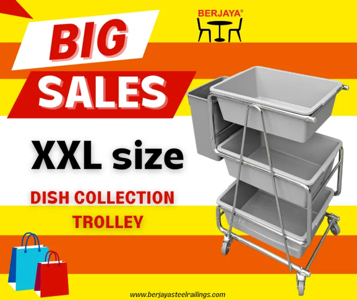 Food Trolley / Dish Collection Trolley / Restaurant / Canteen / Hotel ...