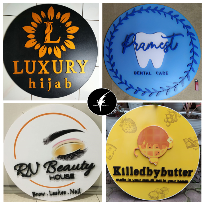 CUSTOM LOGO TIMBUL MDF TEBAL 9mm / HIASAN DINDING LOGO MURAH / CUSTOM ...