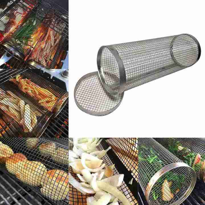 BBQ Campfire Grill Grid Barbecue Cooking Grills Grate Outdoor Round BBQ ...
