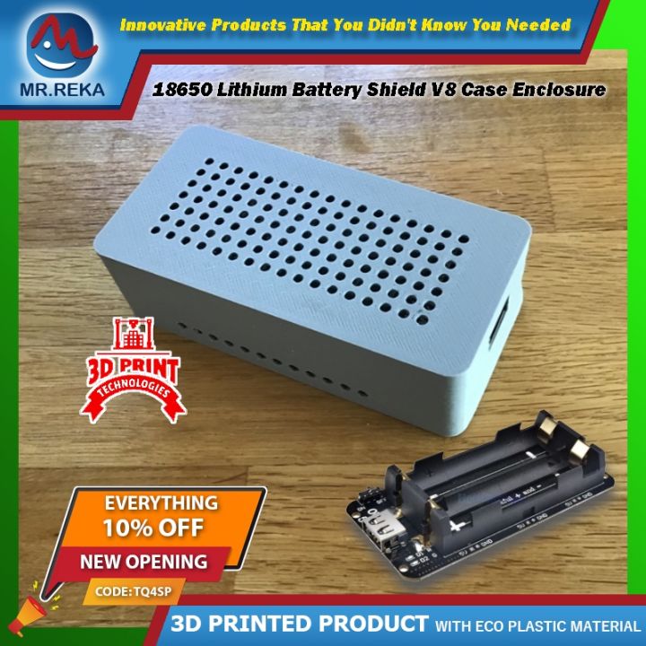 Two Channel 18650 Lithium Battery Shield V8 Case Enclosure | Lazada