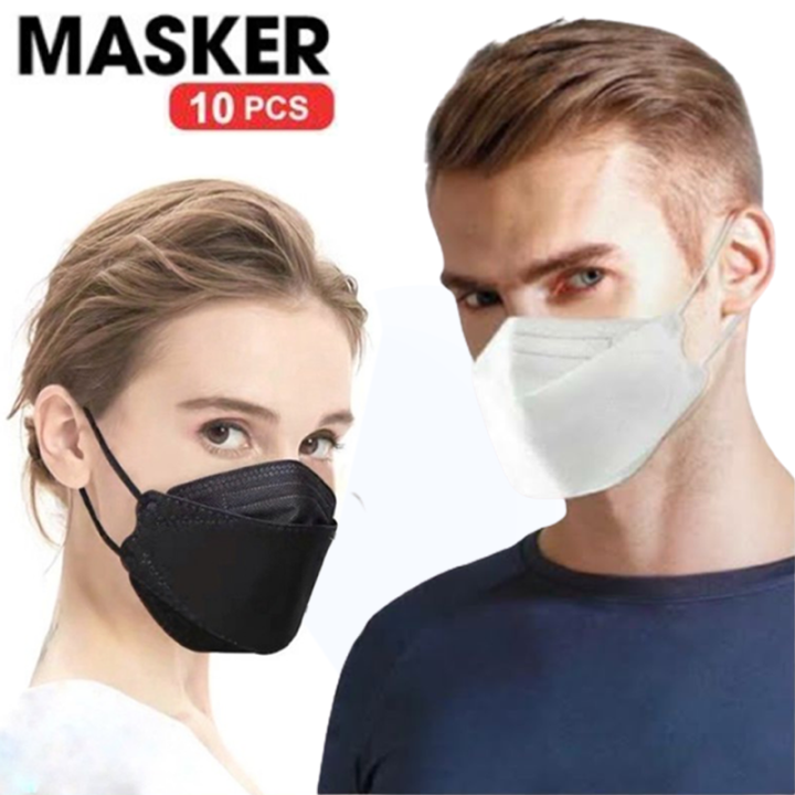 MASKER KF94 4PLY 10 PCS EVO 3D Disposable Mask MASKER KOREA TEBAL ...