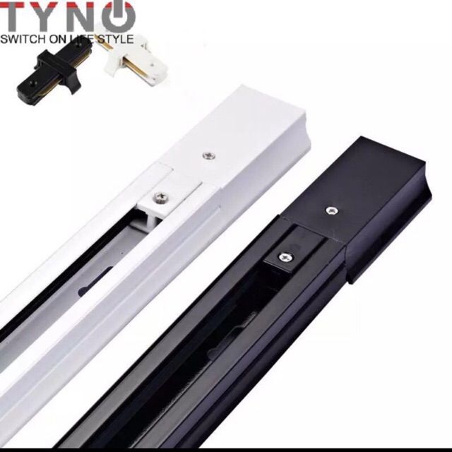 Track Rail Track Light Fitting Aluminum 1 meter 2 wire Connector System ...