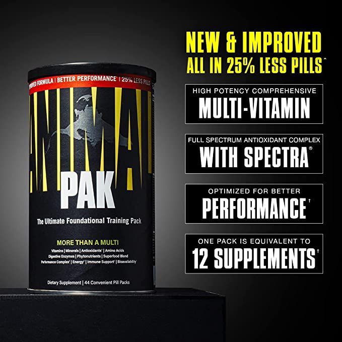 วิตามินรวม Universal Nutrition, Animal Pak, The Ultimate Training Pack | Lazada.co.th