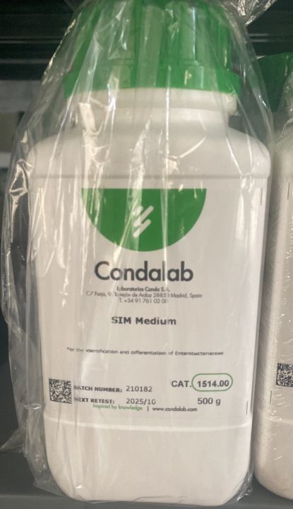 SIM Medium (Sulfide Indole Motility Agar) 500g For Laboratory and ...