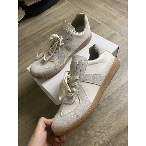 Giày GAT Germany Army Trainer Sneaker Trắng Nâu | Lazada.vn
