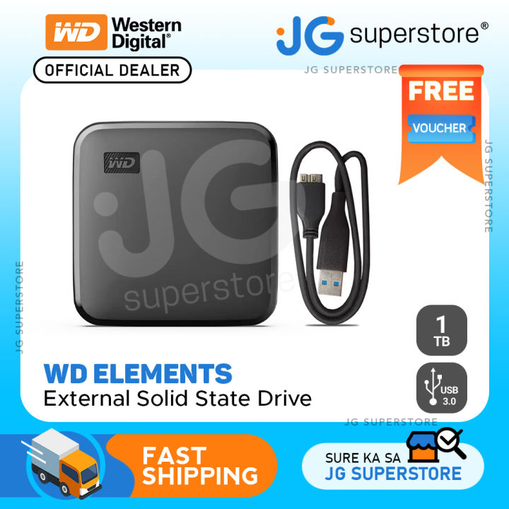 WD Elements SE External Portable SSD Solid State Drive with 400MB/s ...