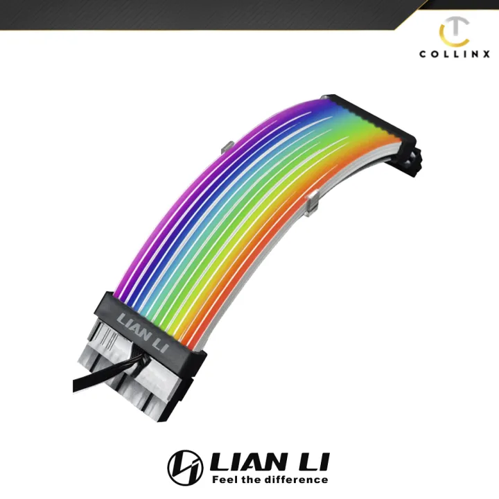 Lian Li Strimer Plus 8 Pins and 24 Pins ARGB White Extension Cable ...