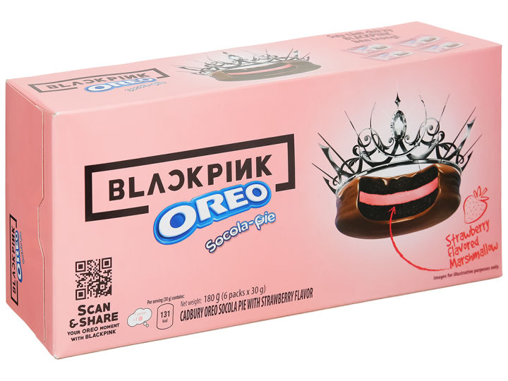 Bánh Oreo Blackpink Socola Cadbury Vị Dâu hộp 180g-Ăn Vặt Sumo Snack ...