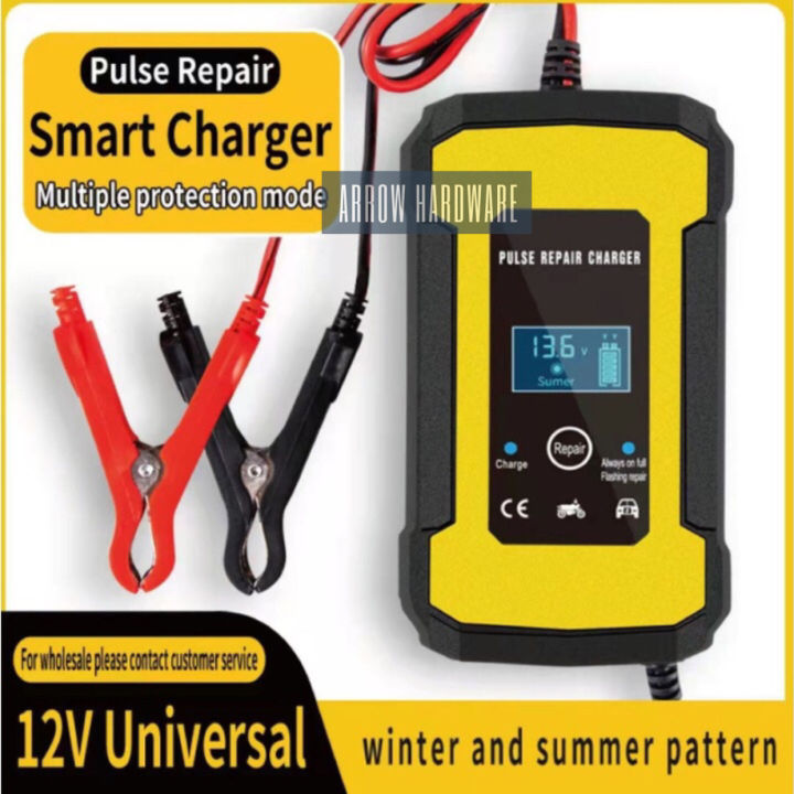 Full Automatic Car Battery Charger 12V 6A Intelligent Repair Fast Power ... Full Automatic Car Battery Charger 12V 6A Intelligent Repair Fast Power ...