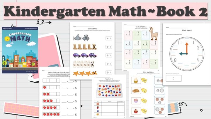 [PRE180] 362 pages Kindergarten Math Book(2) Worksheet for Pre-school ...