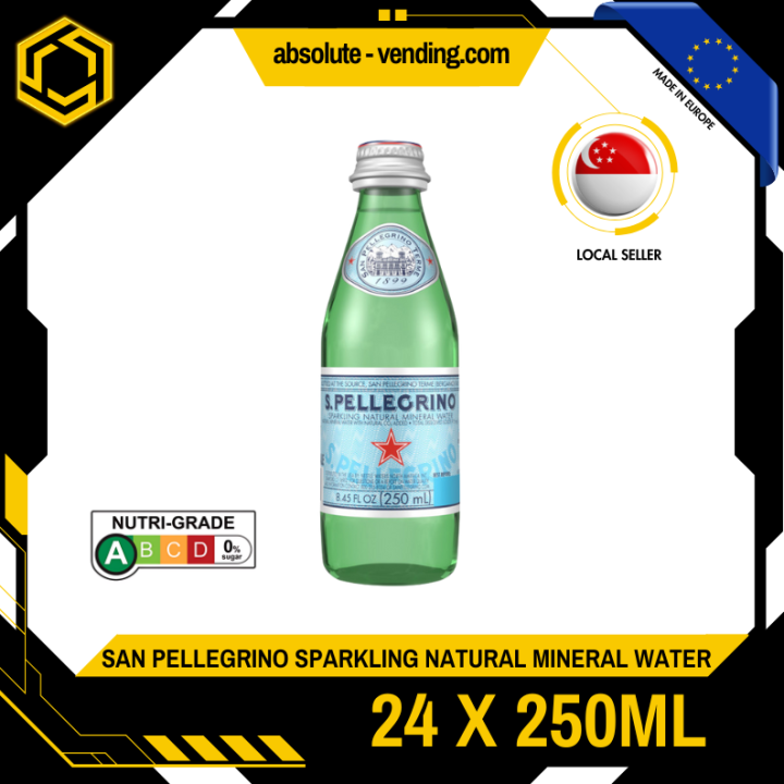 SAN PELLEGRINO Natural Sparkling Mineral Water 250ML X 24 (GLASS) | Lazada Singapore