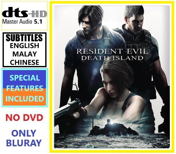 BLURAY Resident Evil Death Island (2023) [DTS HDMA 5.1] Animation Action Adventure R CTN 59 | Lazada