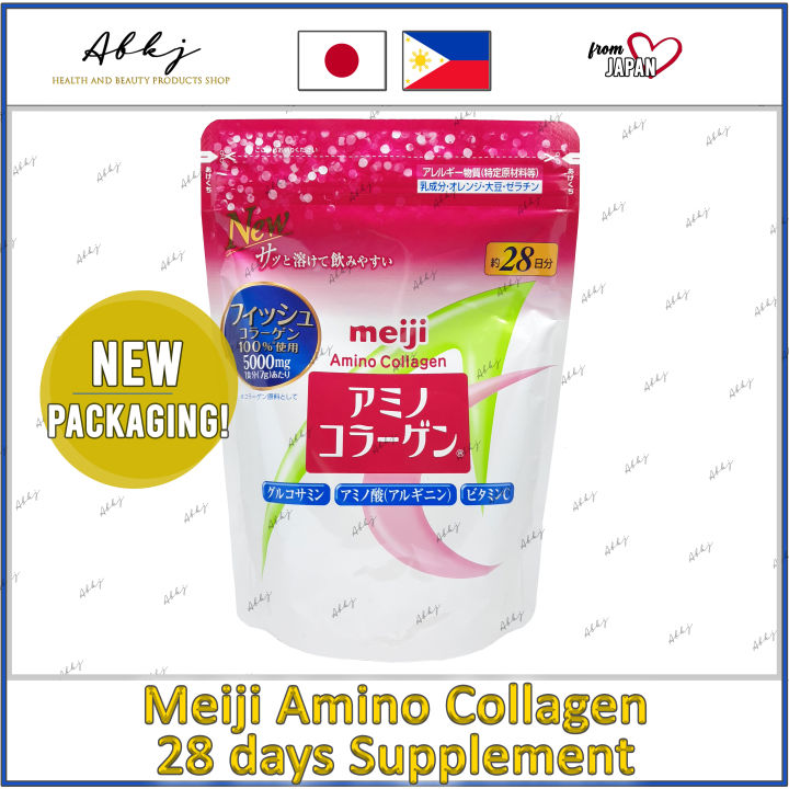 Meiji Amino Collagen Powder 28 days in NEW PACKAGING Refill Pack Made in Japan | Lazada PH