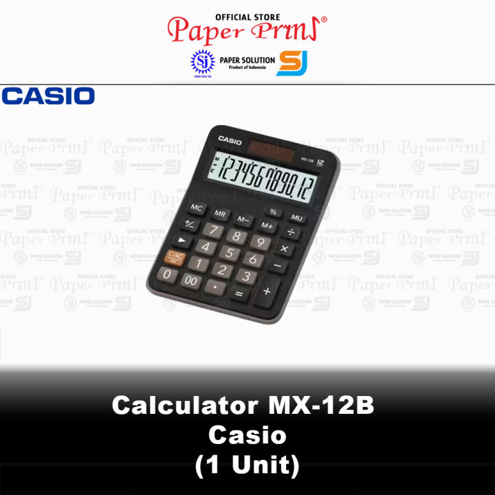 Kalkulator Meja Desk Calculator MX-12B Casio 12 Digits | Lazada Indonesia