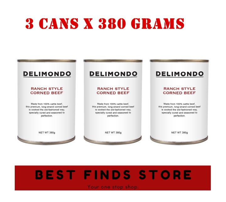 Delimondo Ranch Style Corned Beef 380 g - Set of 3 | Lazada PH