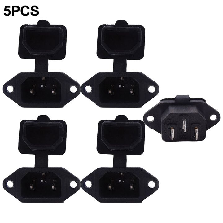 Input Module Socket Socket Outlet Adaptor Panel Mount With Cover 3-Pin ...