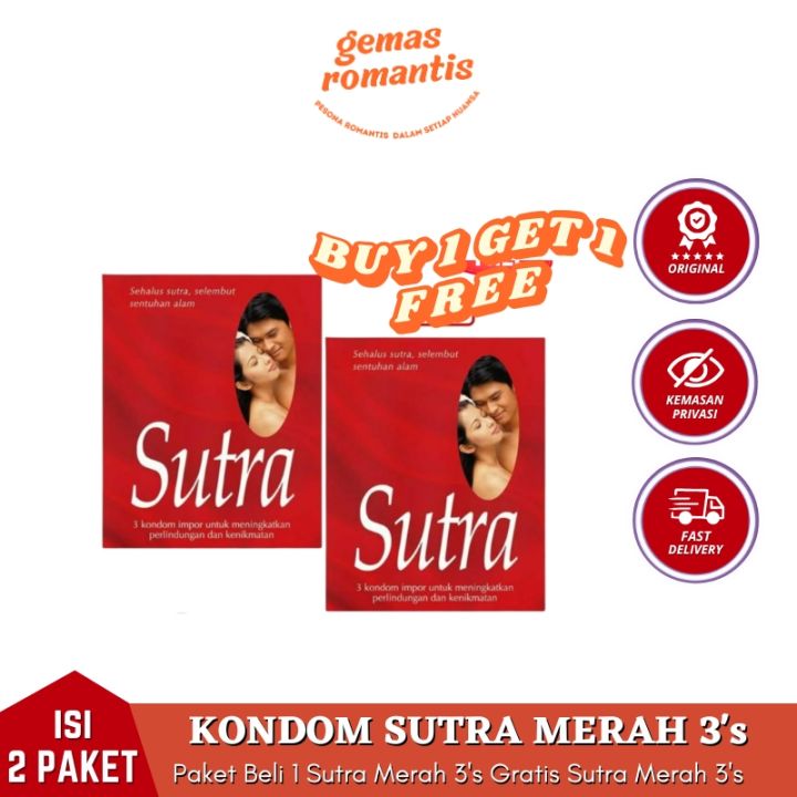 Beli 1 Gratis 1 Kondom Sutra Merah 3 Pcs - Condom Tipis Sutra Alat ...