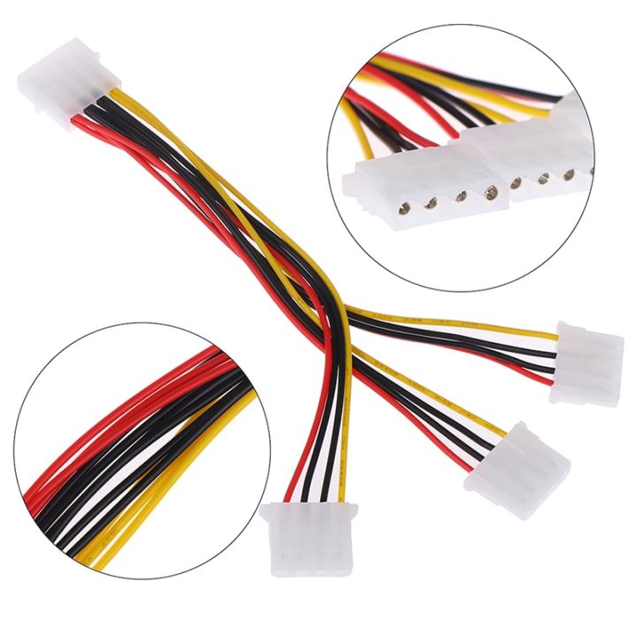 4 Pin Ide 1-to-3 Molex Ide Female Power Supply Splitter Exentsion ...