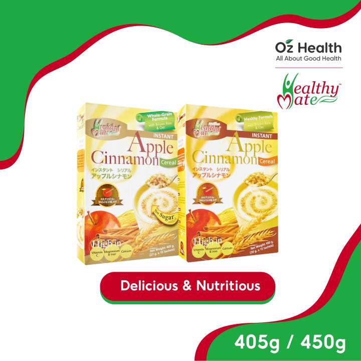 Healthy Mate Apple Cinnamon Cereal (Regular/No Sugar) | All Natural ...