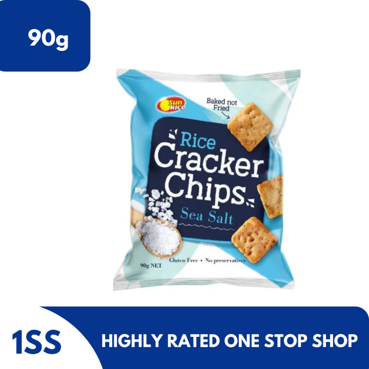 Sun Rice, Rice Cracker Chips Sea Salt, 90g | Lazada PH