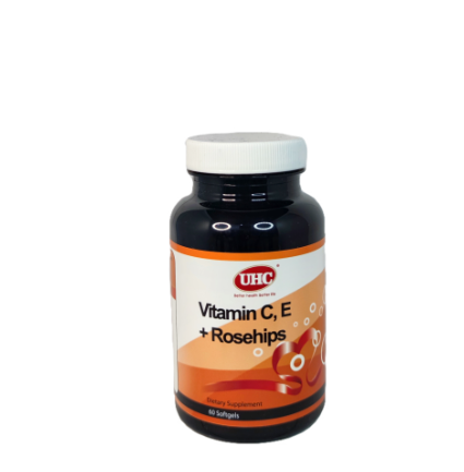 UHC VITAMIN C, E, ROSEHIPS 60 SOFTGEL {EXP : 11/2023 } CLEARANCE STOCK ...