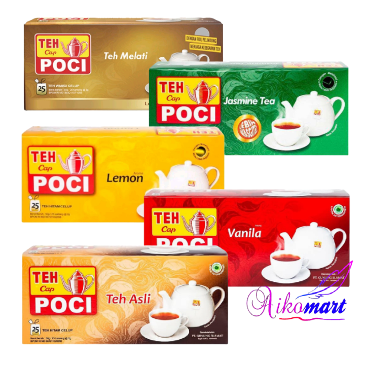 Teh Poci Hitam Celup 25 tea bags | Lazada Indonesia