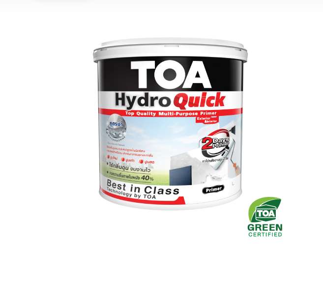 TOA สีรองพื้น hydroquick (ปูนเก่า-ปูนใหม่-ปูนเพิ่งฉาบ2วัน) TOA hydroquick ขนาด 9ลิตร/15ลิตร (1 ...