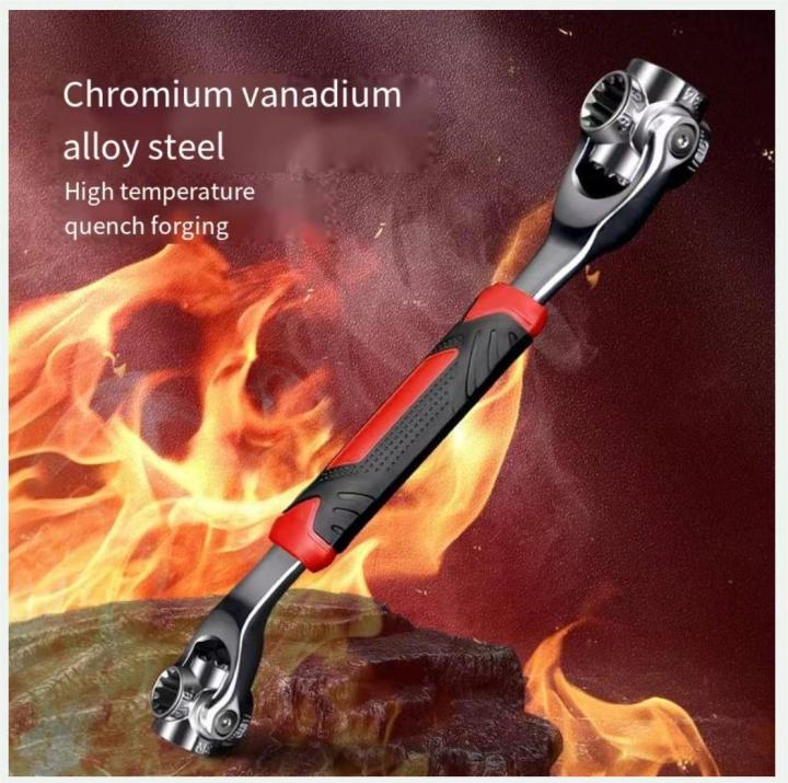 Multi-functional 48-in-1 wrench 360 degree rotatable wrench non-slip ...