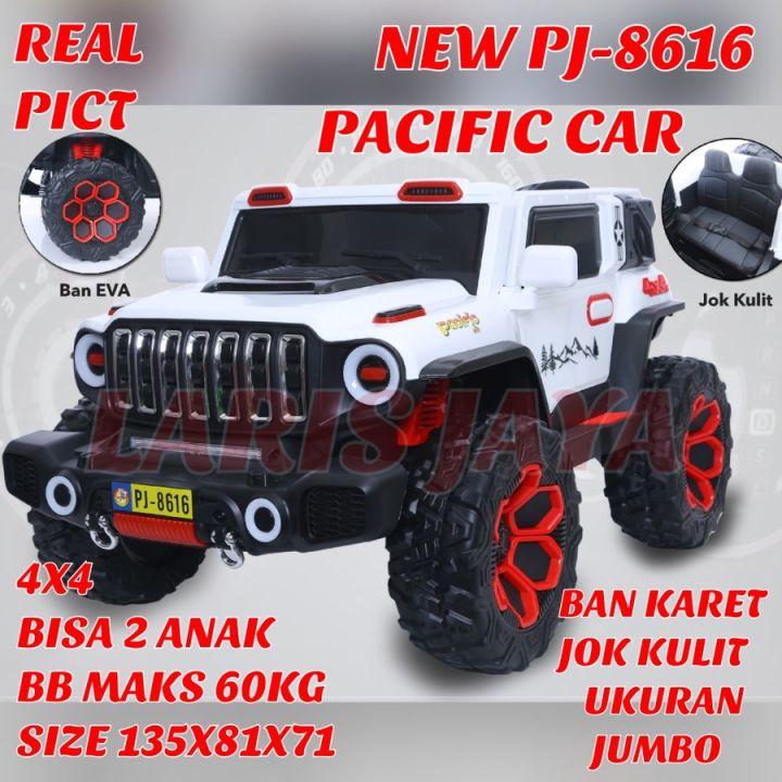 MOBILAN AKI ANAK JEEP PACIFIC PJ 8616 MOBIL AKI JEEP BESAR BAN KARET ...