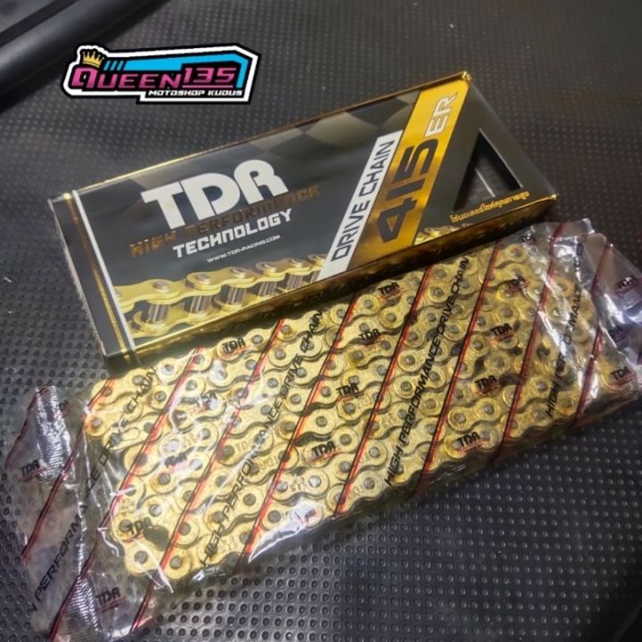 Rantai GOLD TDR | 415 130 | rante motor kuning emas | TDR 415 × 130 | Lazada Indonesia