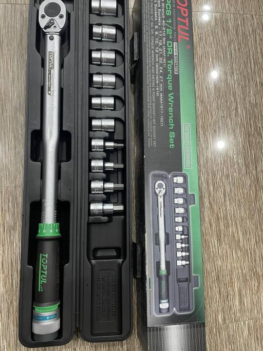 TOPTUL "11PCS 1/2" DR.Torque Wrench Set | Lazada PH