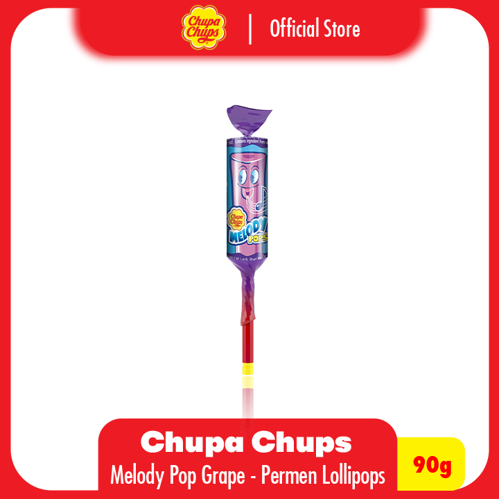 Chupa Chups Melody Pop Grape 15g - Permen Stick Rasa Anggur | Lazada ...