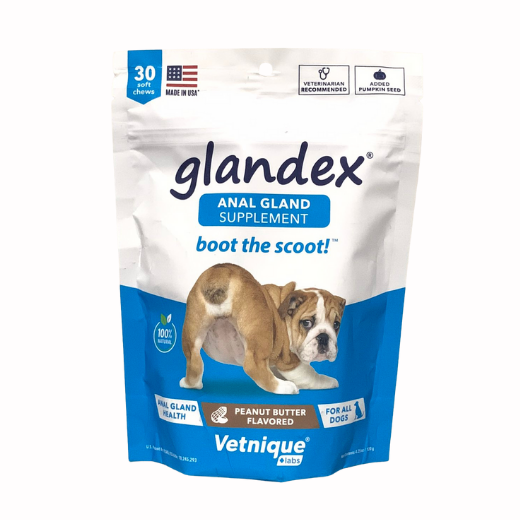 Glandex Vetnique Anal Gland Treats Digestive Enzymes Peanut Butter for ...