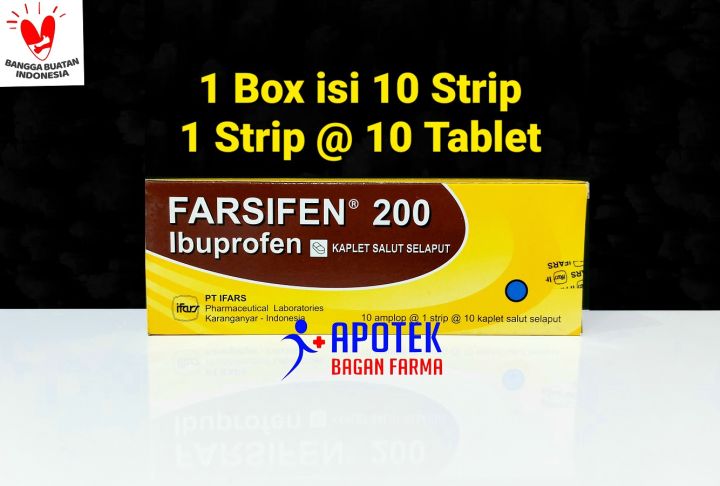 OBAT NYERI FARSIFEN 200 MG ( 1 BOX = 10 STRIP ) | Lazada Indonesia