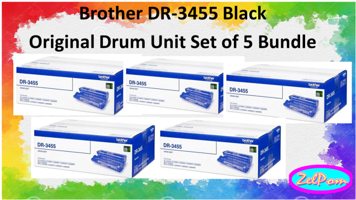 Brother DR-3455 Original Drum Unit (SET OF 5 BUNDLE) | Lazada PH