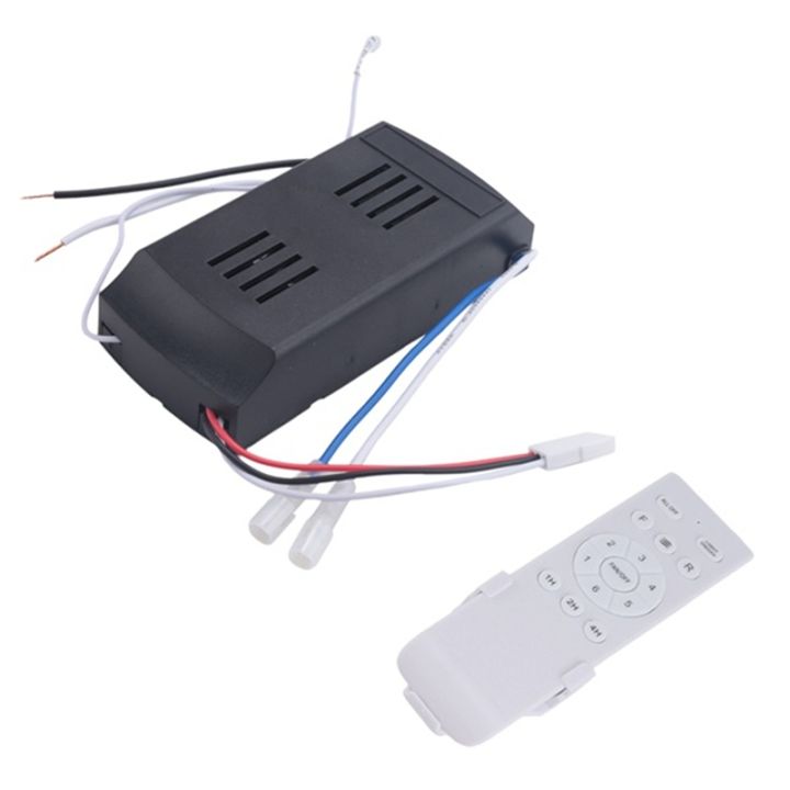 Universal Ceiling Fan Remote Control Kit 50W 6-Speed Timing Function ...