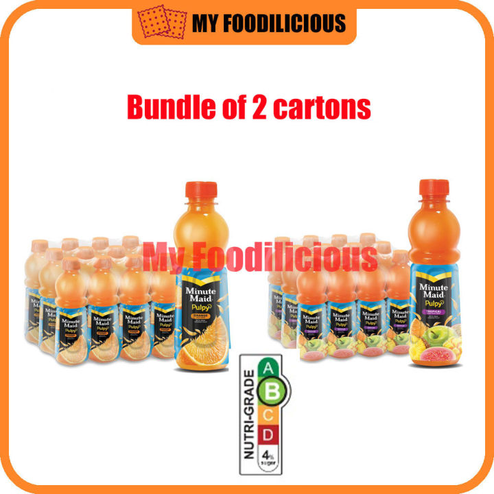 Minute Maid Pulpy Juice Drink - Orange/Tropical 12x300ML/12x1.5L ...