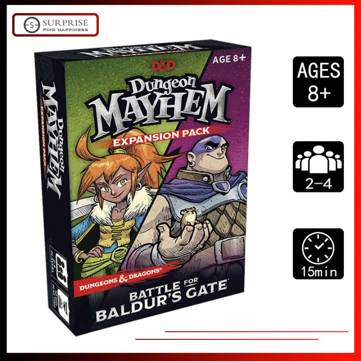 【Ready Stock】Dungeons & Dragons Card Game Dungeon Mayhem Card Game ...