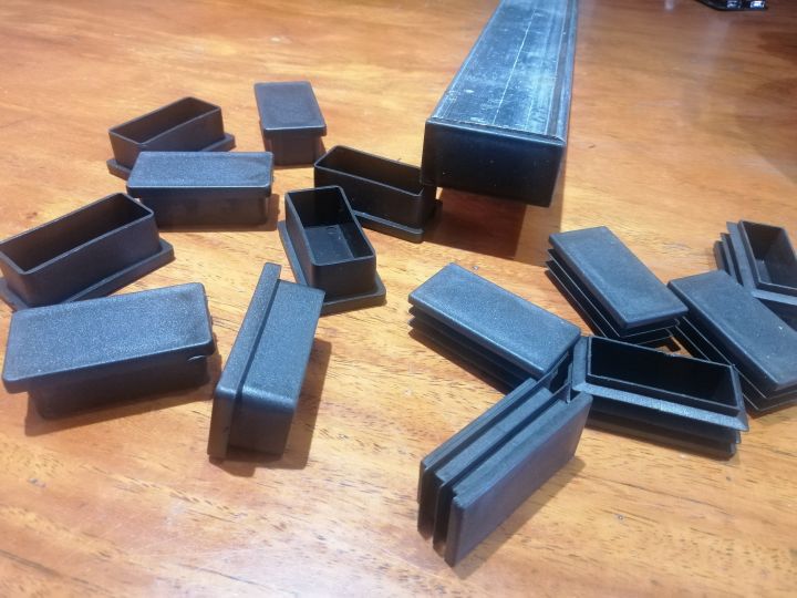 Rectangular INSERT 1x2 inches RUBBER Footings Solid Protection at Low ...