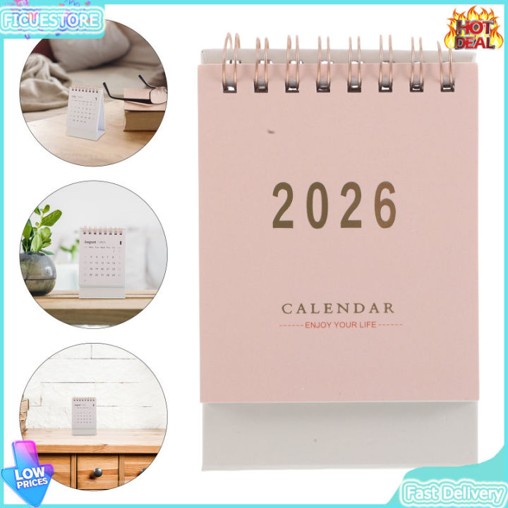 FICUESTORE【 】 2026 Desk Calendar Planner: Standing Flip Calendar ...