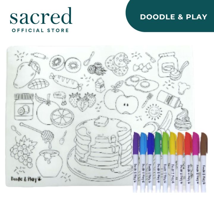 Doodle & Play Pancakes LARGE SET Reusable Coloring Mat | Lazada PH