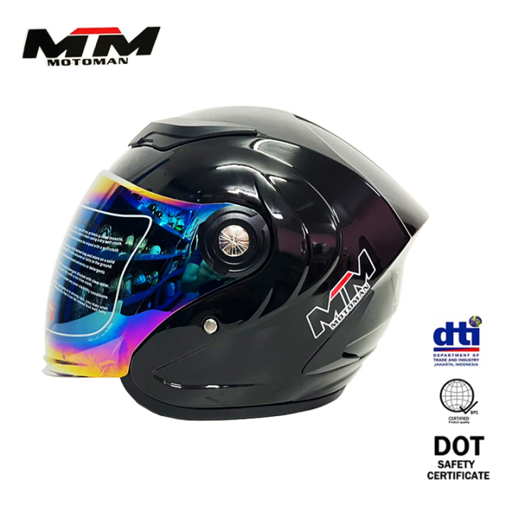 MTM motoman motorcycle half face helmet for mowen helmets unisex cod ...