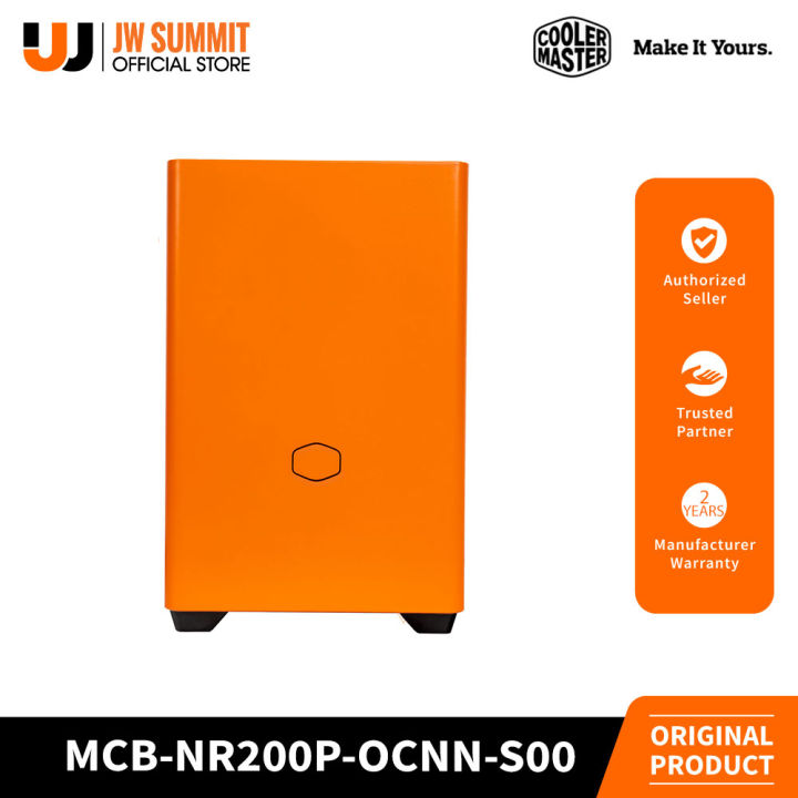 Cooler Master MasterBox NR200P Mini-ITX Desktop Case Orange (MCB-NR200P ...