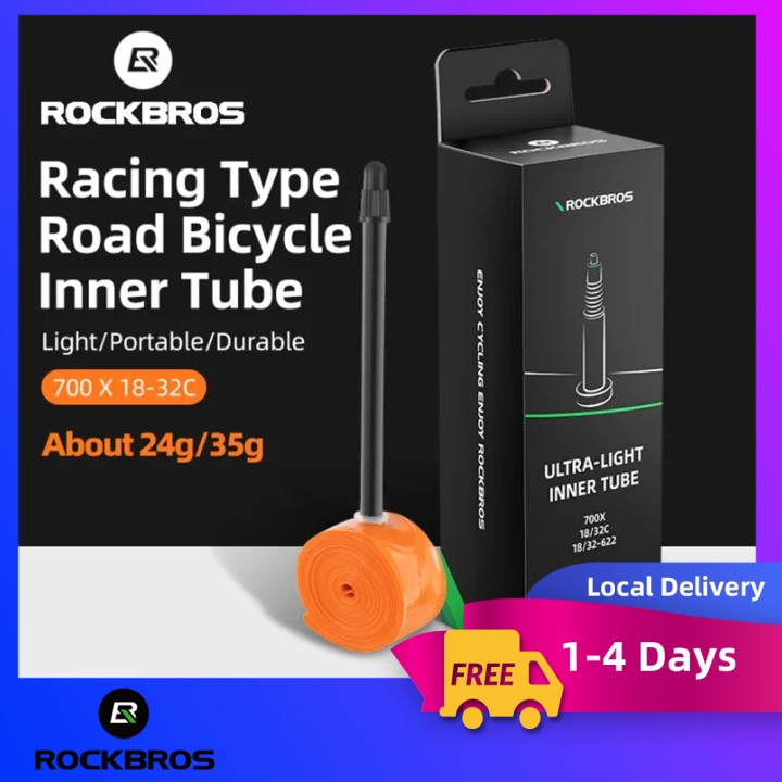 ROCKBROS 24g Ultralight Bike Inner Tube 700 x18-32C Upgrade Road ...