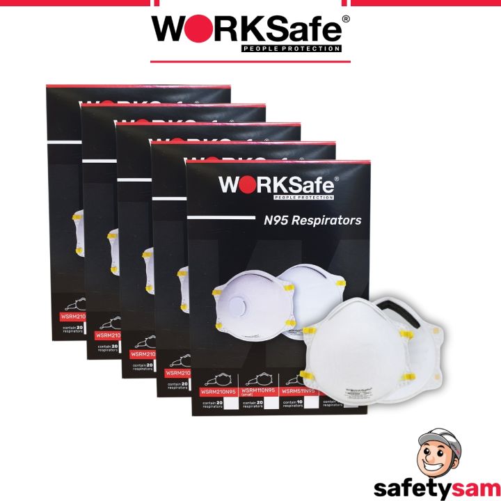 [5 BOXES] WORKSafe N95 Disposable Mask, Particulate Respirator | Lazada ...